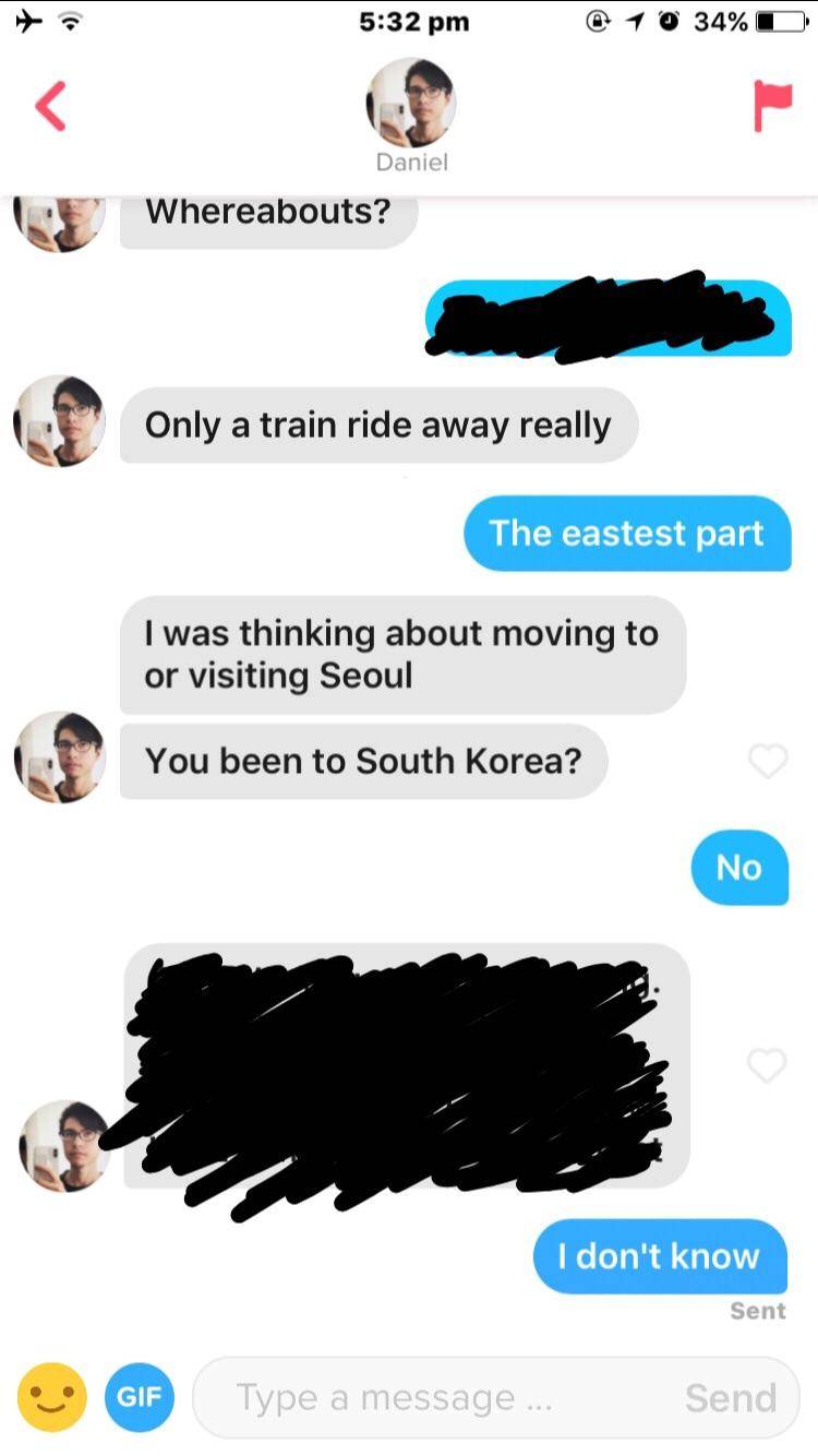 Tinder conversation with Daniel | Scrolller