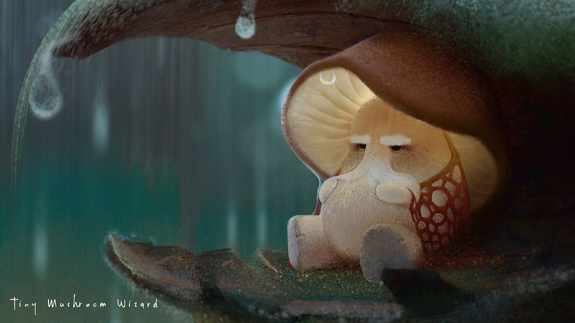 Tiny Mushroom Wizard by Andrew Ley | Scrolller