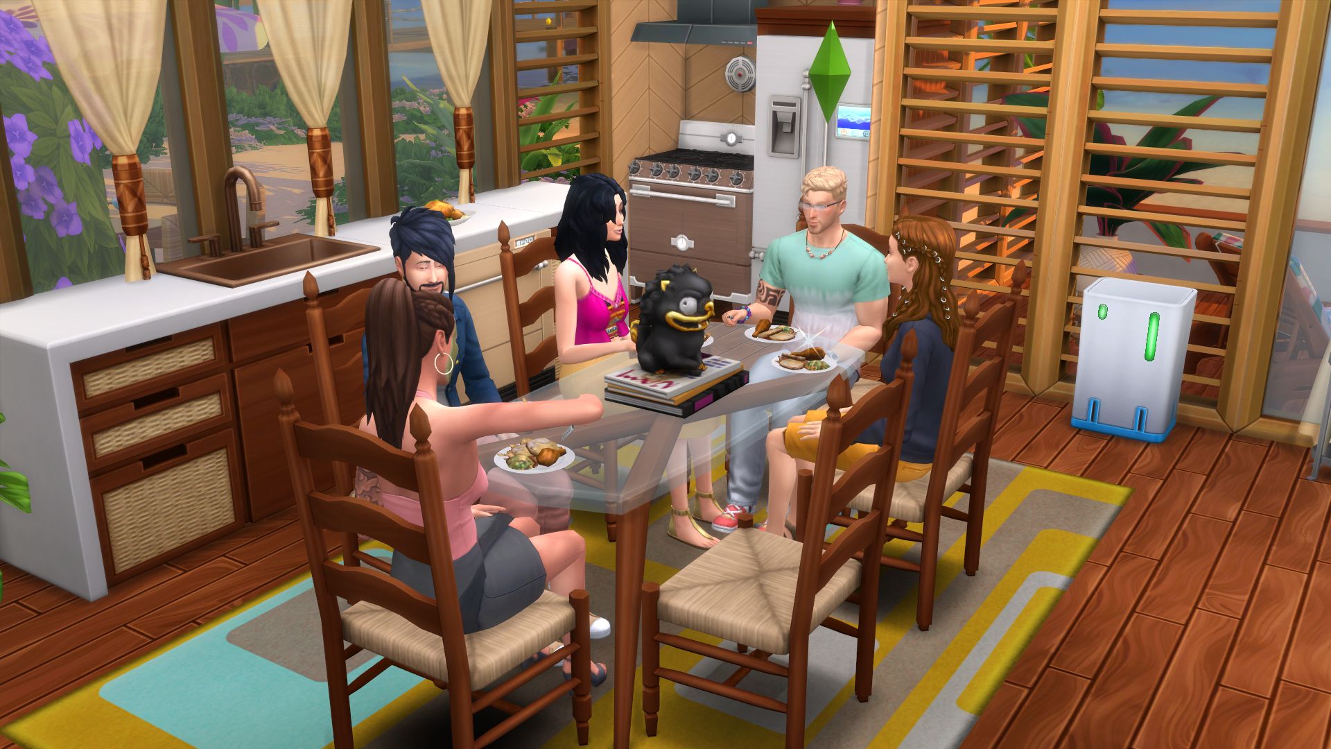 To get your Sims to eat together is an achievement. 👌🏻 | Scrolller