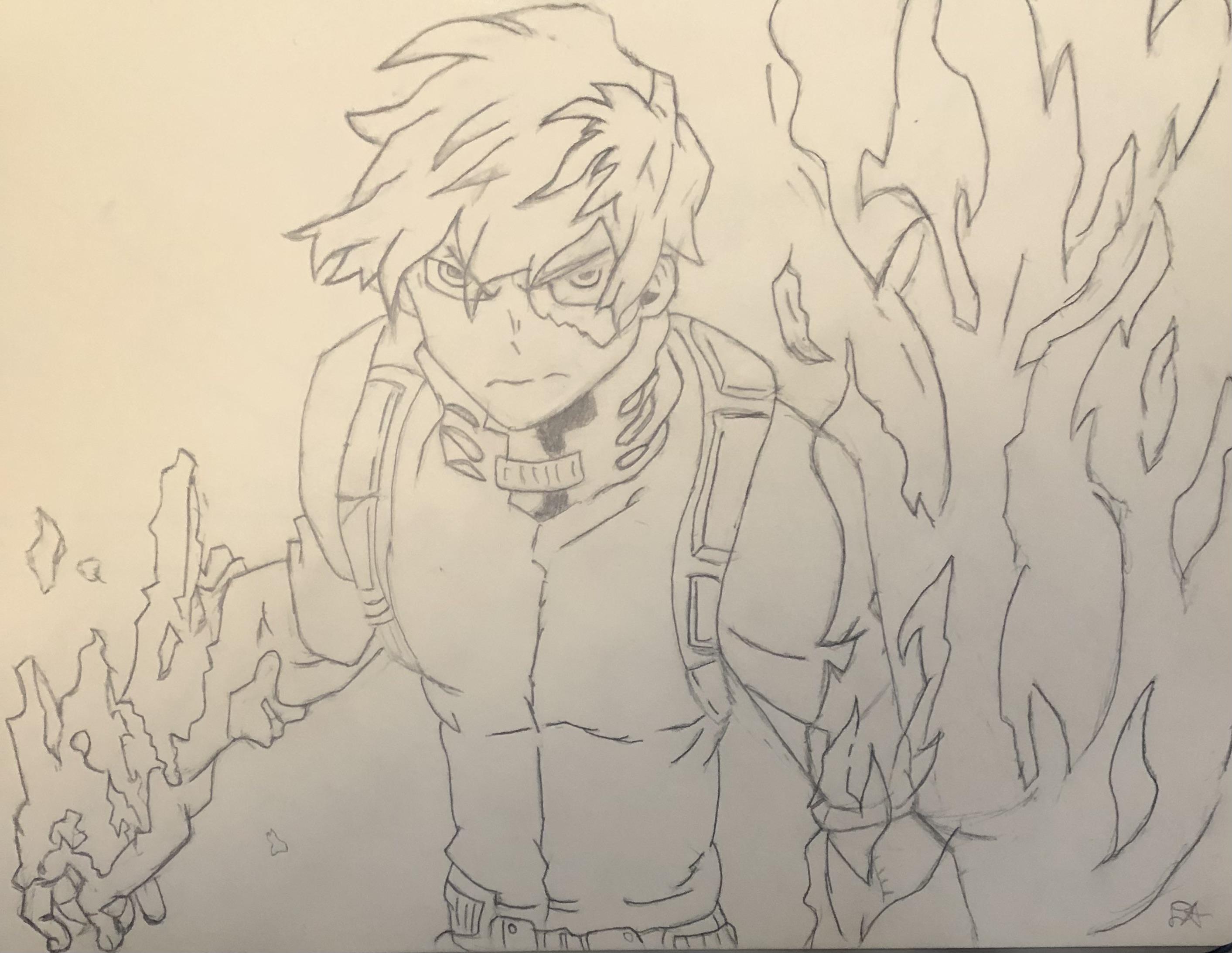 Todoroki drawing | Scrolller