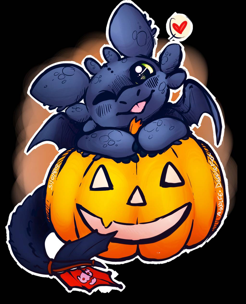Toothless' jack-o-lantern | Scrolller