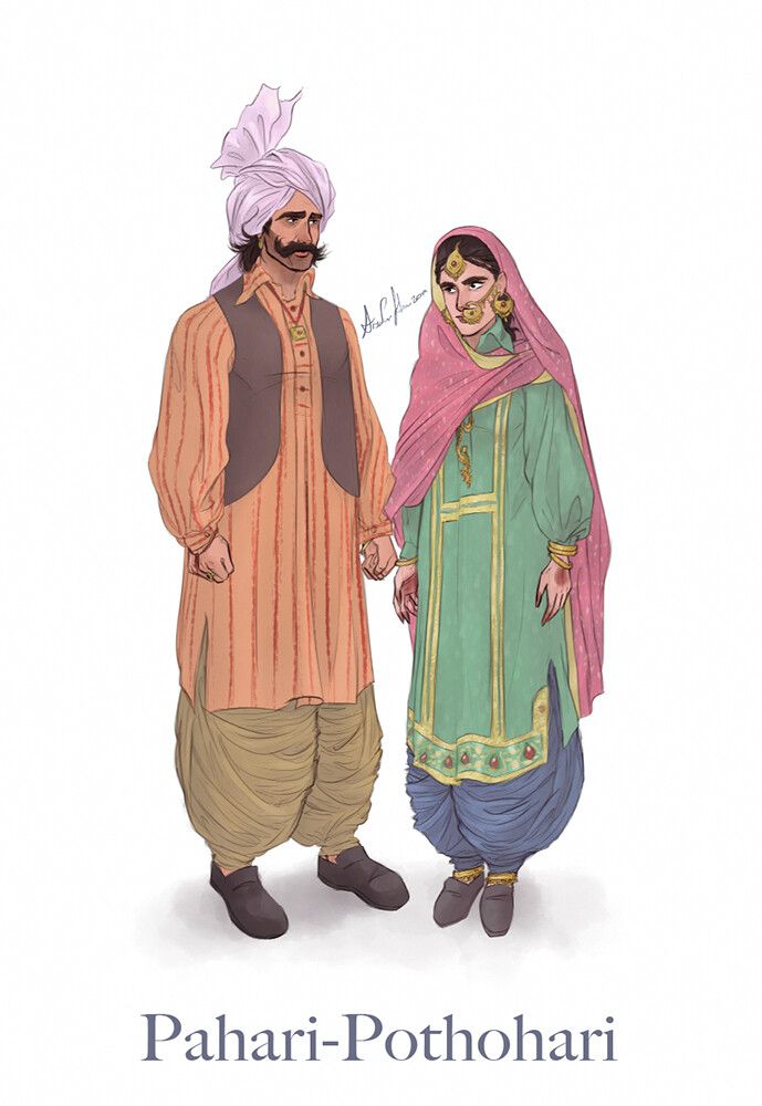 Traditional dress of Potohar. | Scrolller