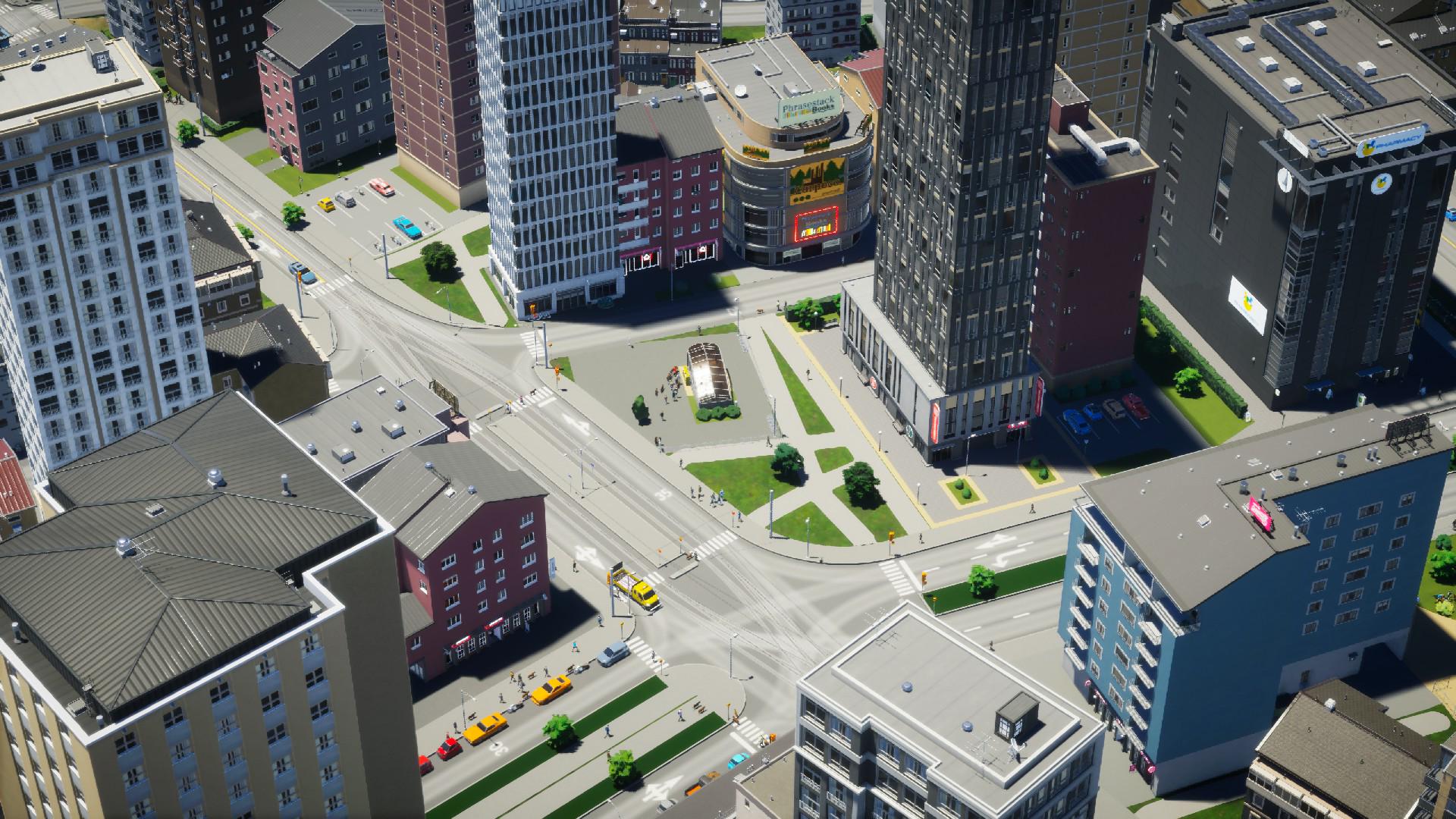 Tram and metro interchange station. No detail other than some paths and random trees. | Scrolller