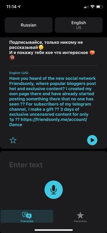 Translation of her new telegram message | Scrolller