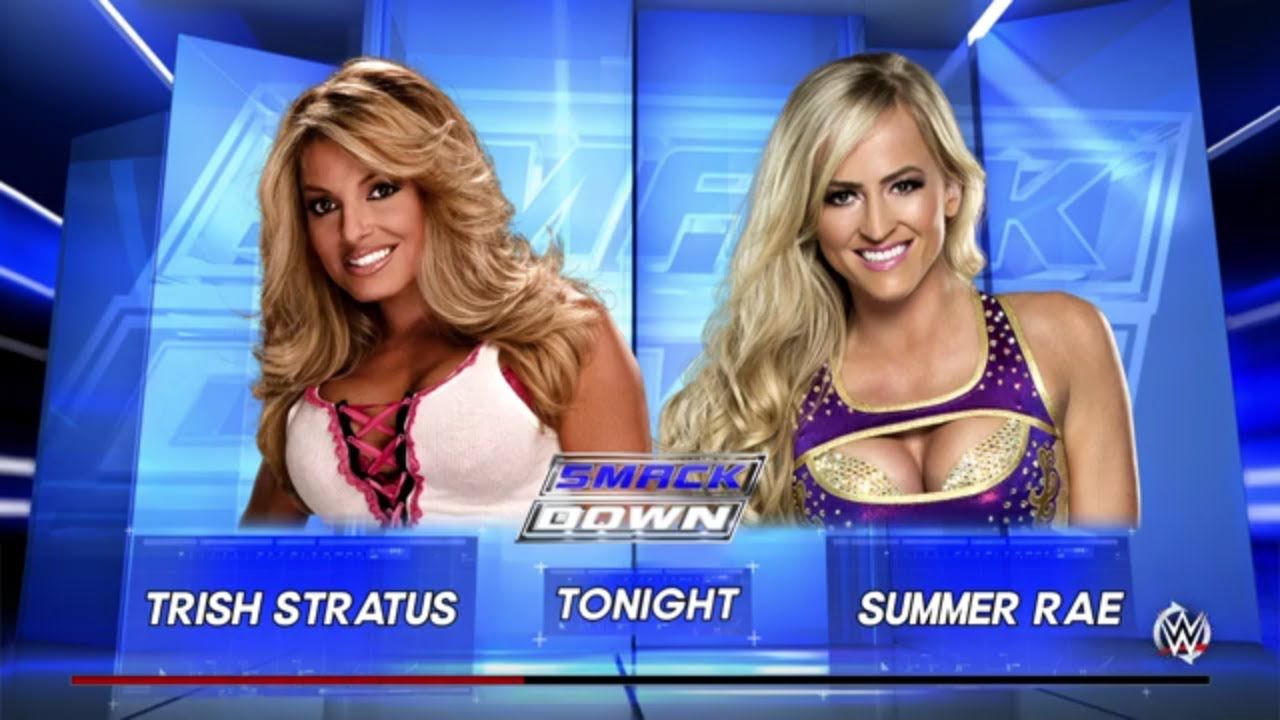 Trish Stratus vs Summer Rae: Book a fun, one off match! | Scrolller