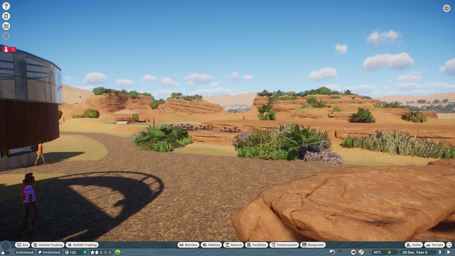 Trying to make a convincing African sandstone canyon terrain using forced perspective. Those ...