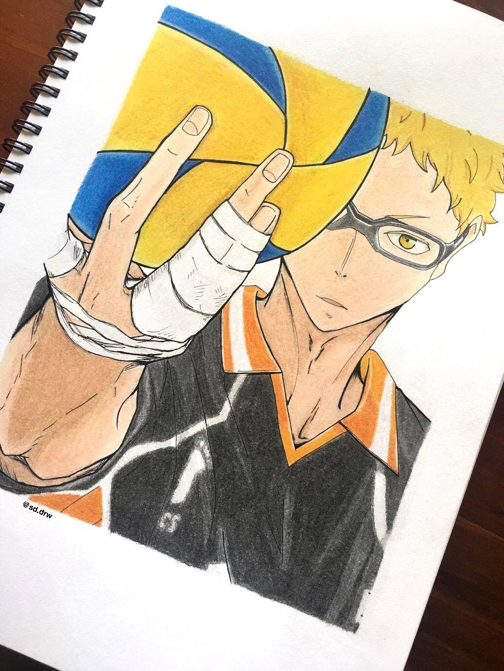 Tsukishima! (my drawing) | Scrolller