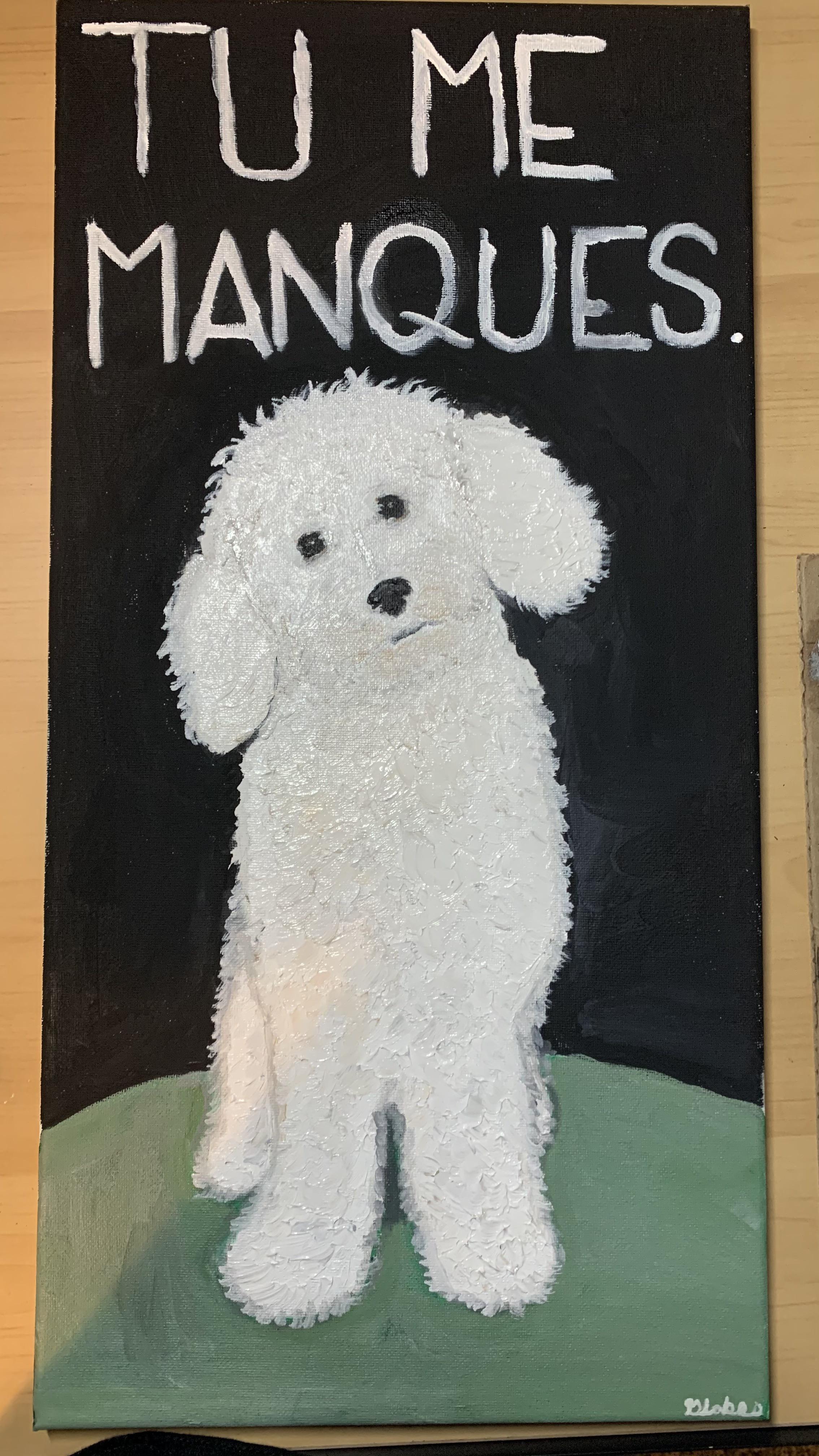 TU ME MANQUES, Me, Oil, 2021 | Scrolller