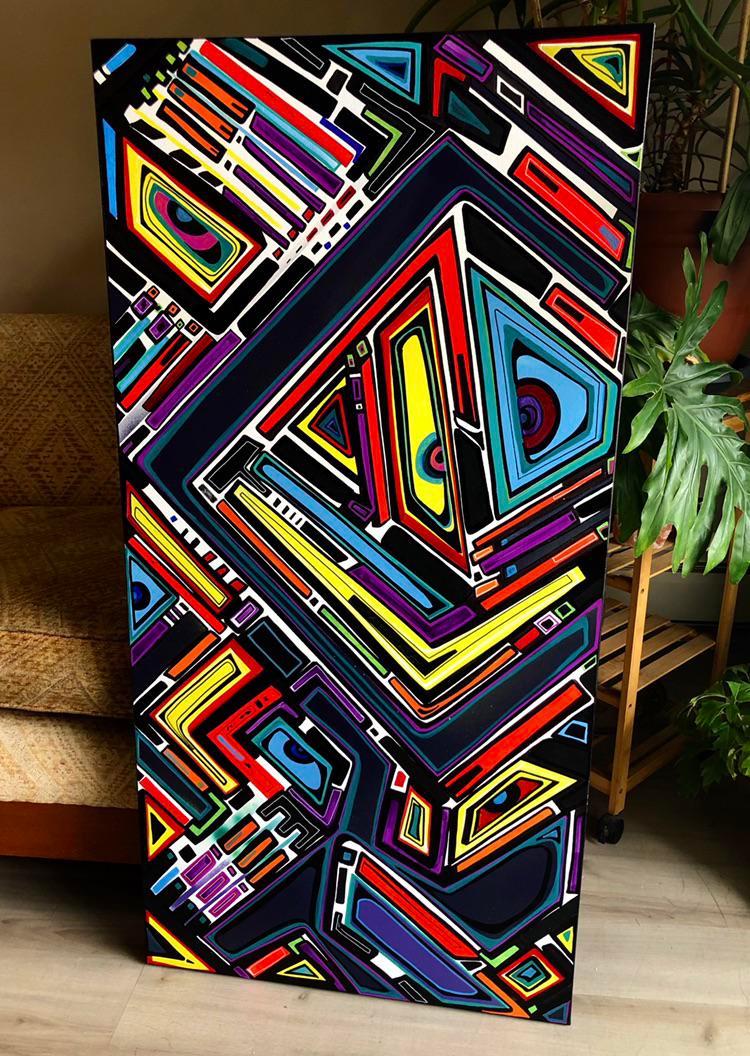 Tune City - ink/acrylic | Scrolller