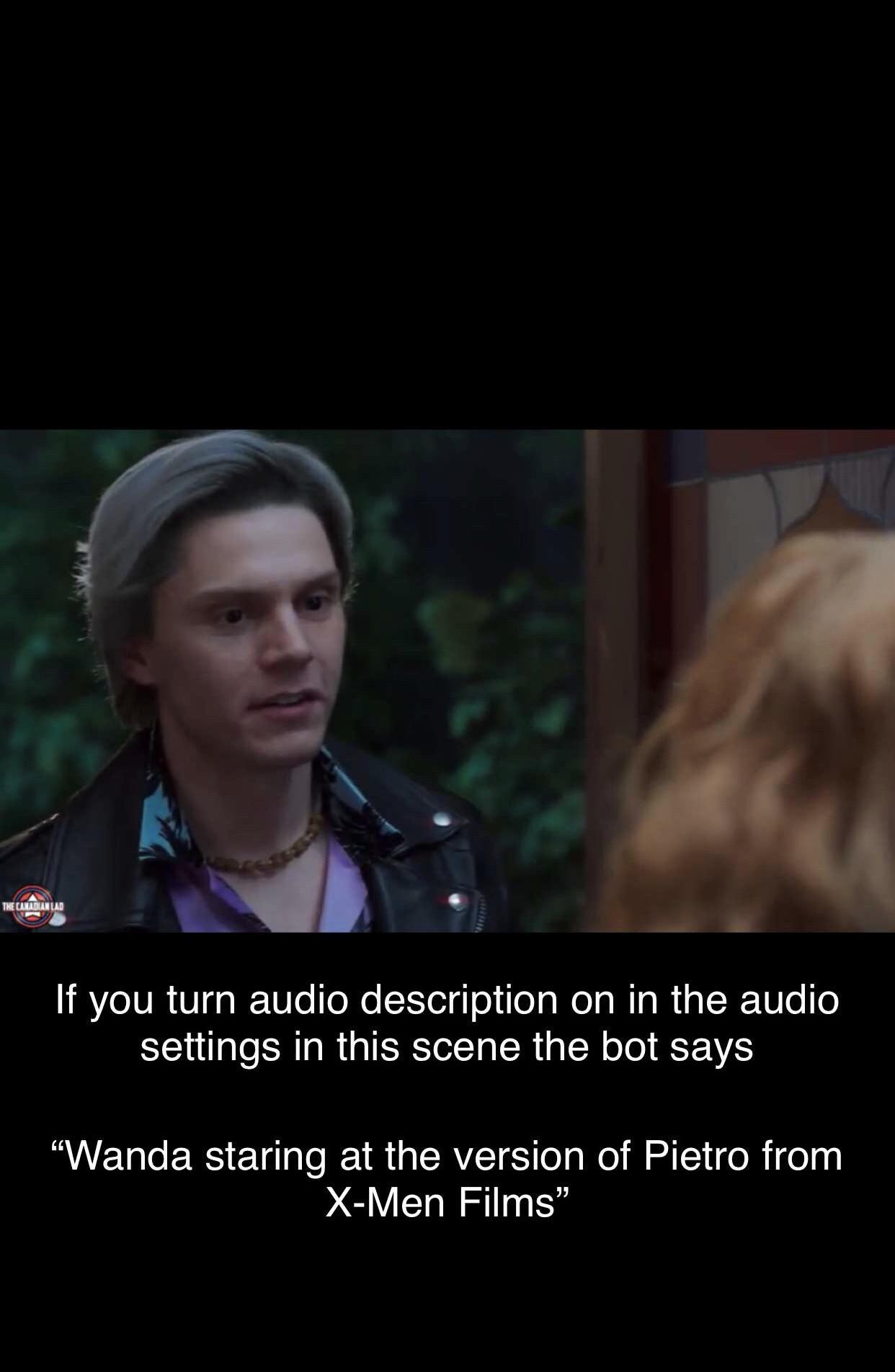 Turn the audio settings to audio description | Scrolller