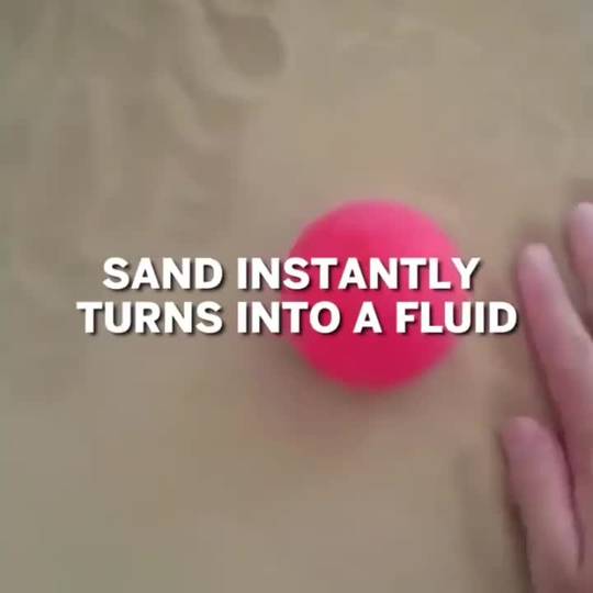 Turning sand into a fluid | Scrolller