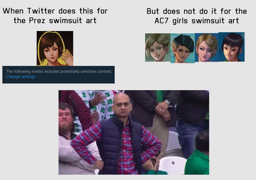 Twitter bots prefer AC7 girls over Project Wingman girls. | Scrolller