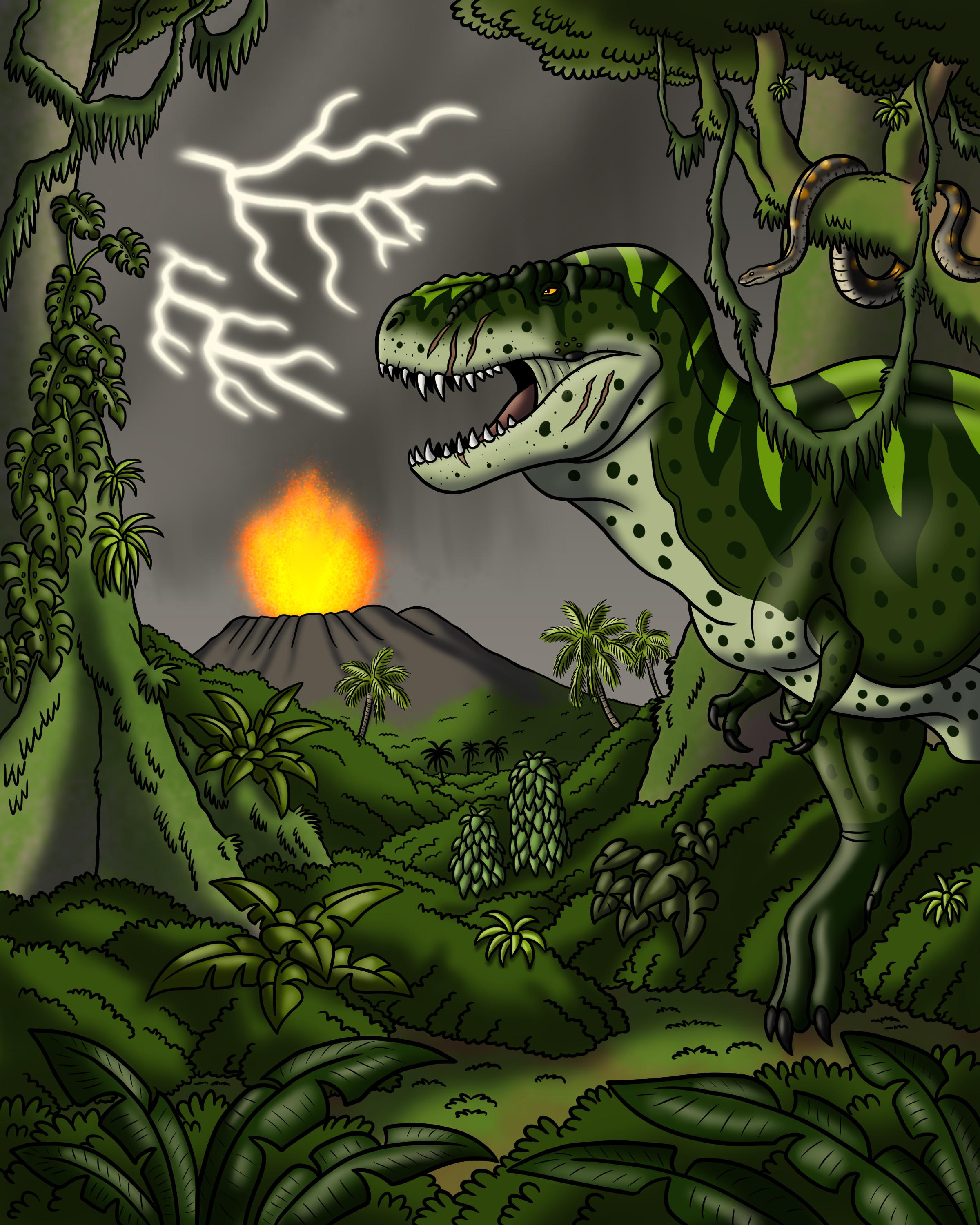 Tyrannosaurus rex Roars Against Nature, Me, Digital, 2019 | Scrolller