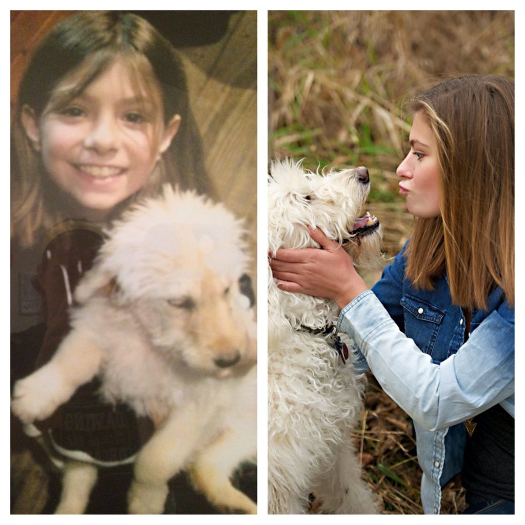 /u/mdecator and her pup before and after 10 years | Scrolller