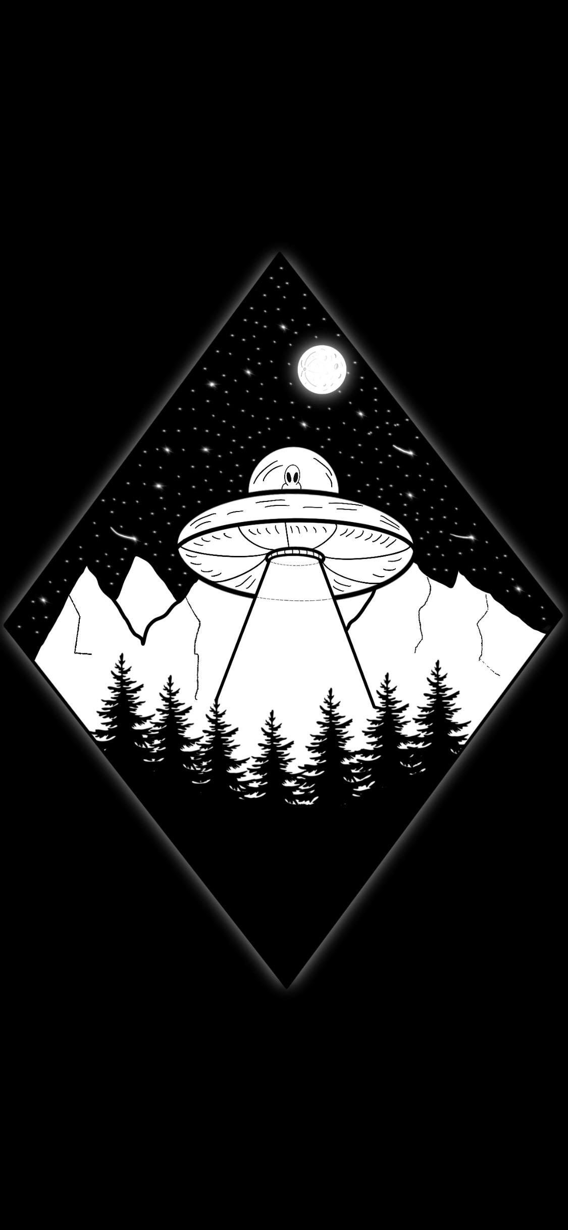 UFO Alien Wallpaper (made by me) | Scrolller