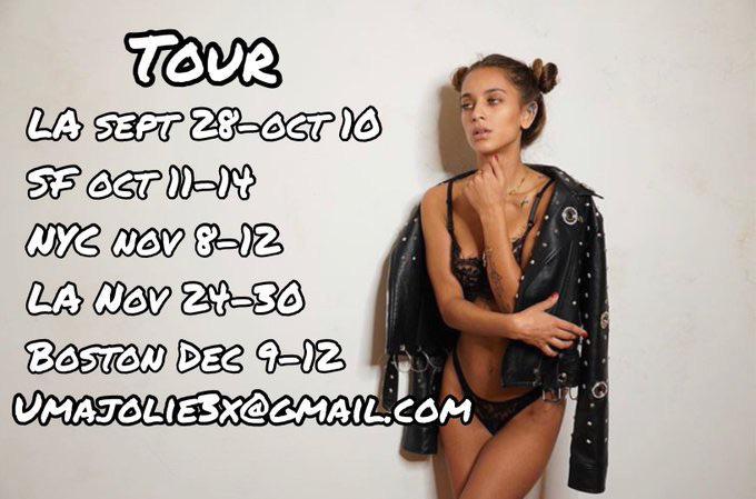 Uma Jolie Tour Schedule | Scrolller
