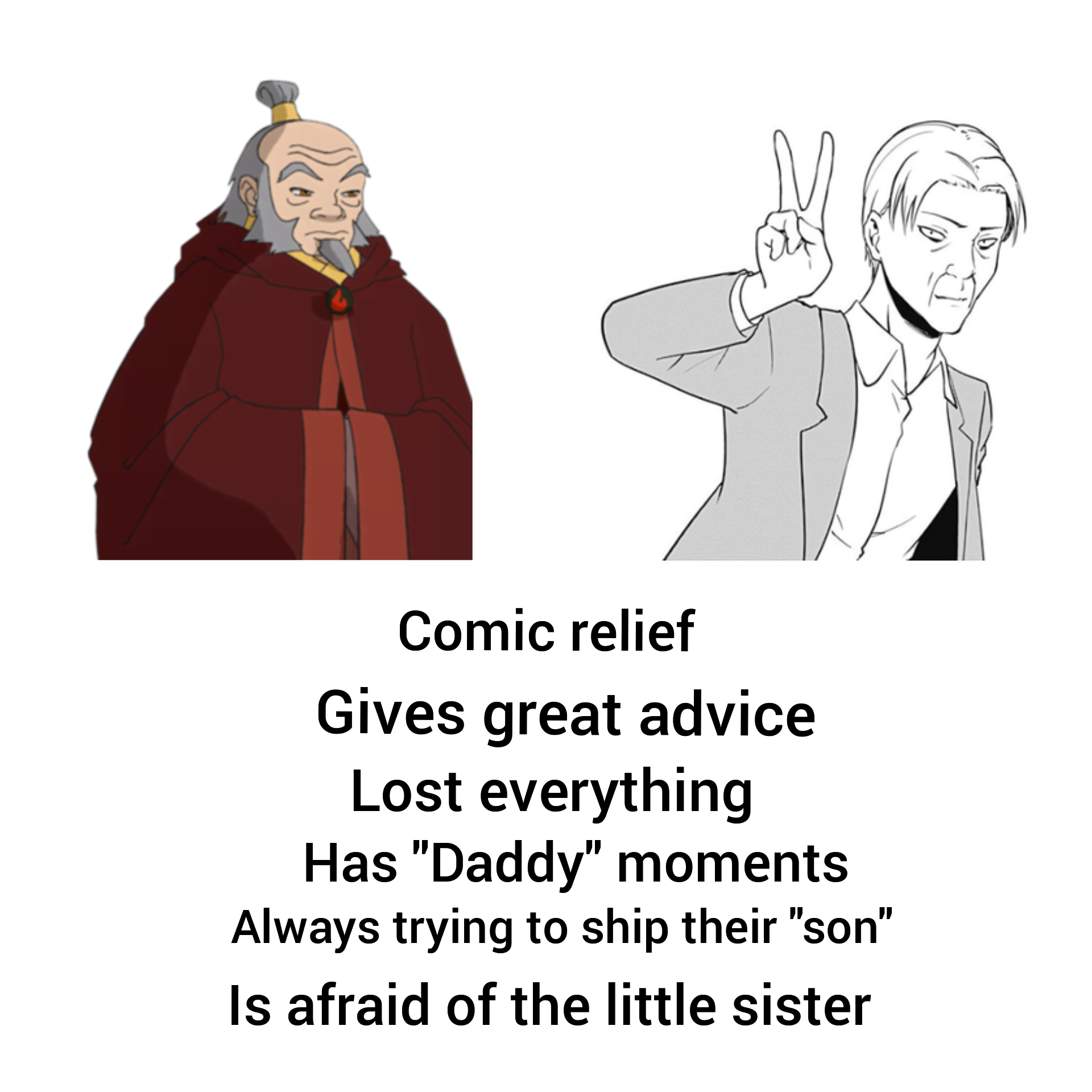 Uncle Iroh and Papa Shirogane | Scrolller