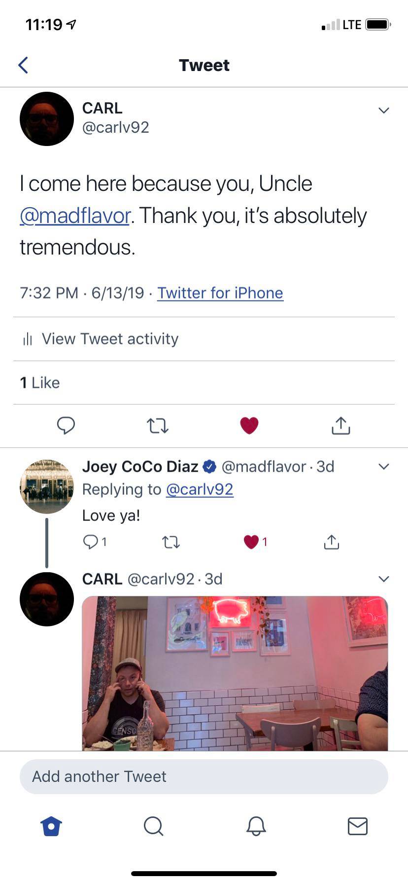 Uncle Joey replies to my tweet, I can die happy now. | Scrolller
