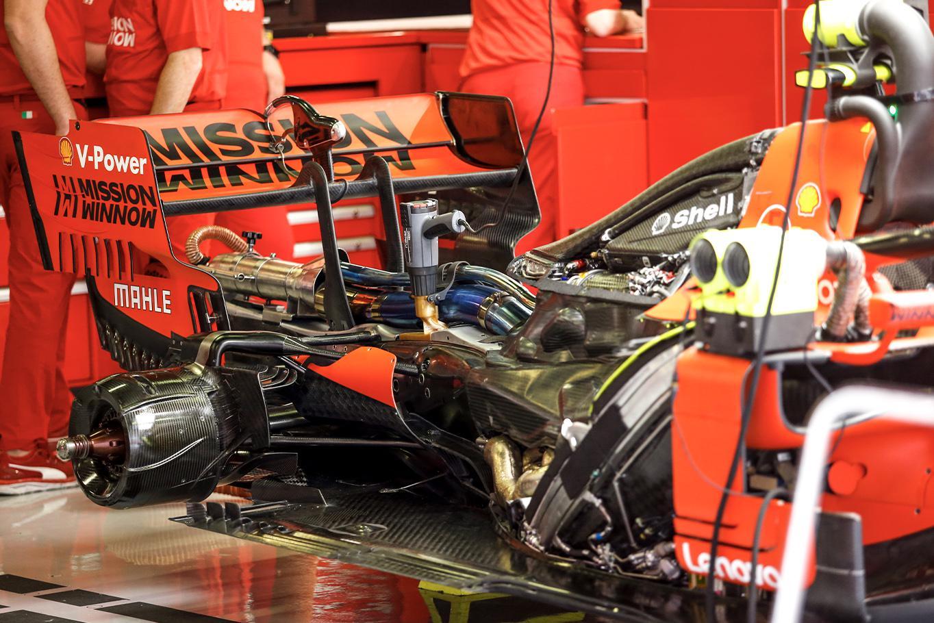 Under the hood of a Ferrari Formula 1 car. | Scrolller