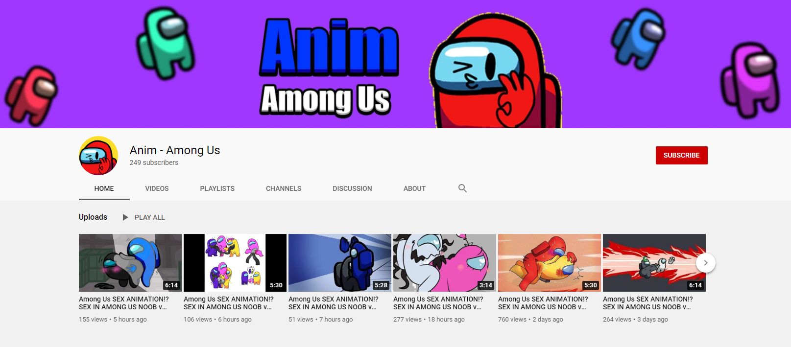 Unironic porn being posted. *About Among Us* They're not even age restricted! Hell, even the ...