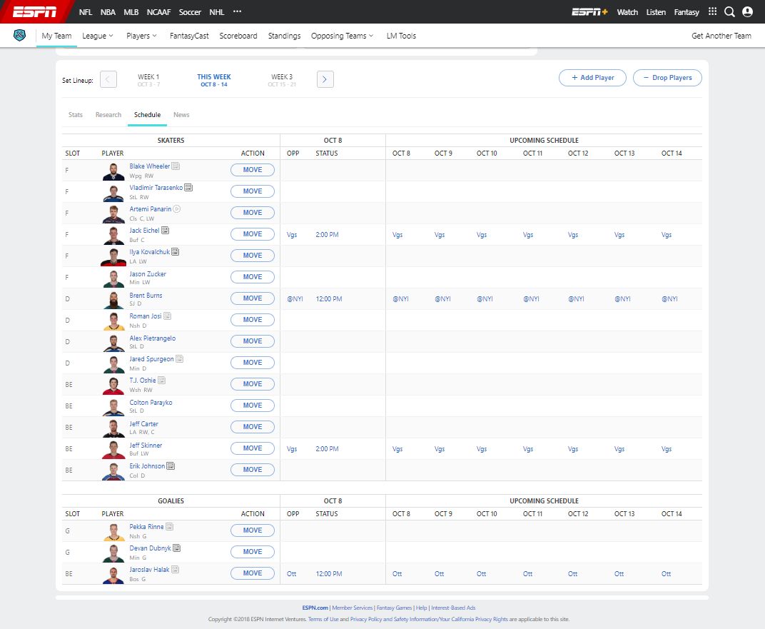 "Upcoming Schedule" | Scrolller