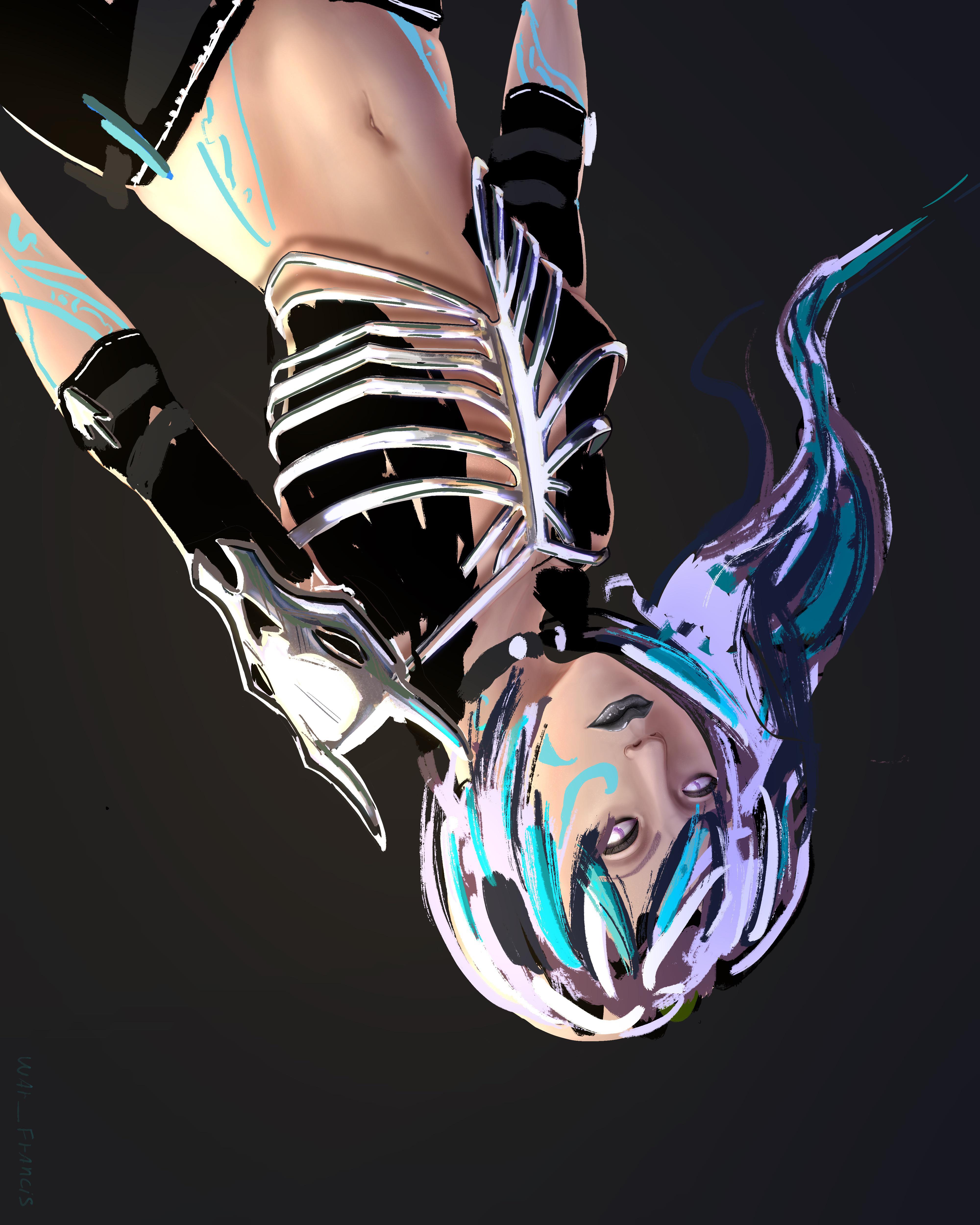 Upside down Iron skeleton, Francis War (Me), Digital, 2020. | Scrolller