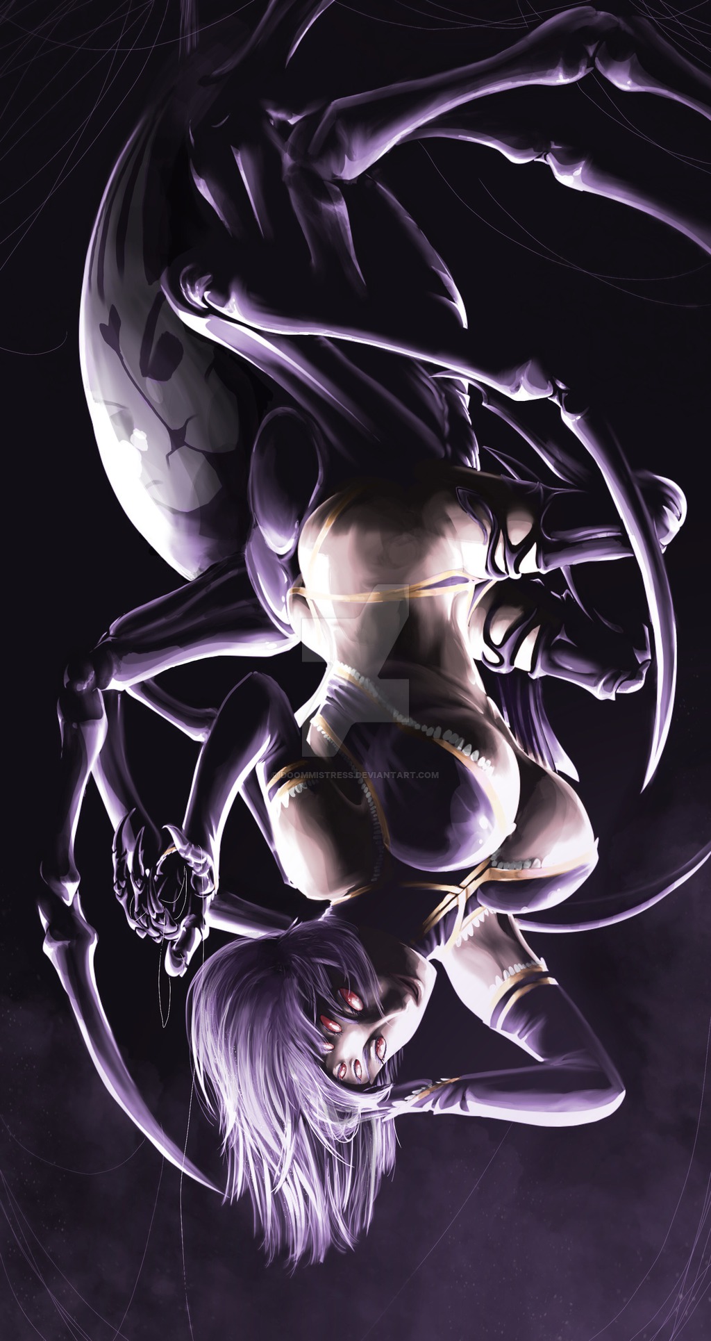 Upside down Rachnera by Doommistress. | Scrolller