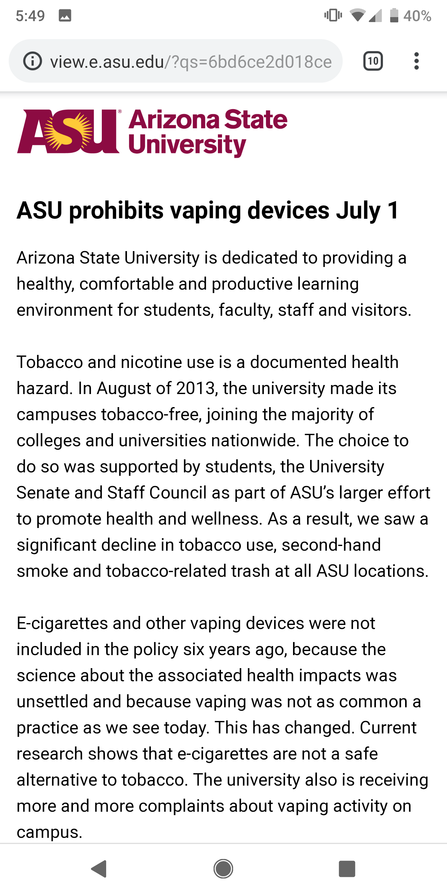 VAPING PROHIBITED EFFECTIVE JULY 1ST | Scrolller