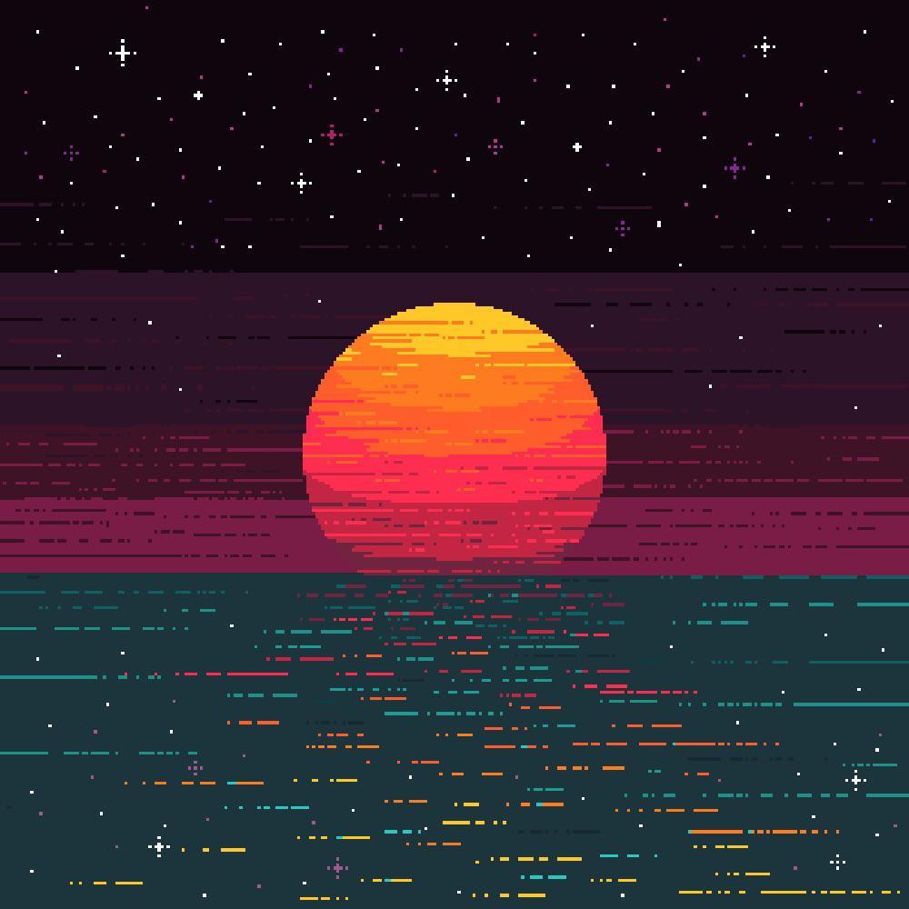 Vaporwave Sunset | Scrolller