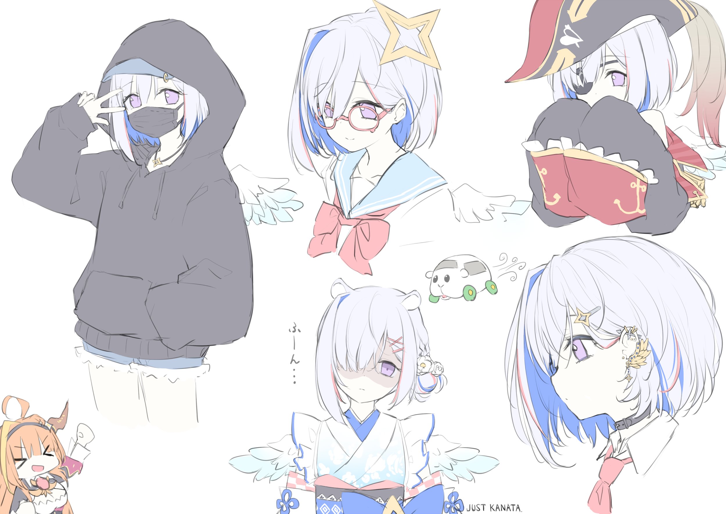 Various Kanata outfits | Scrolller