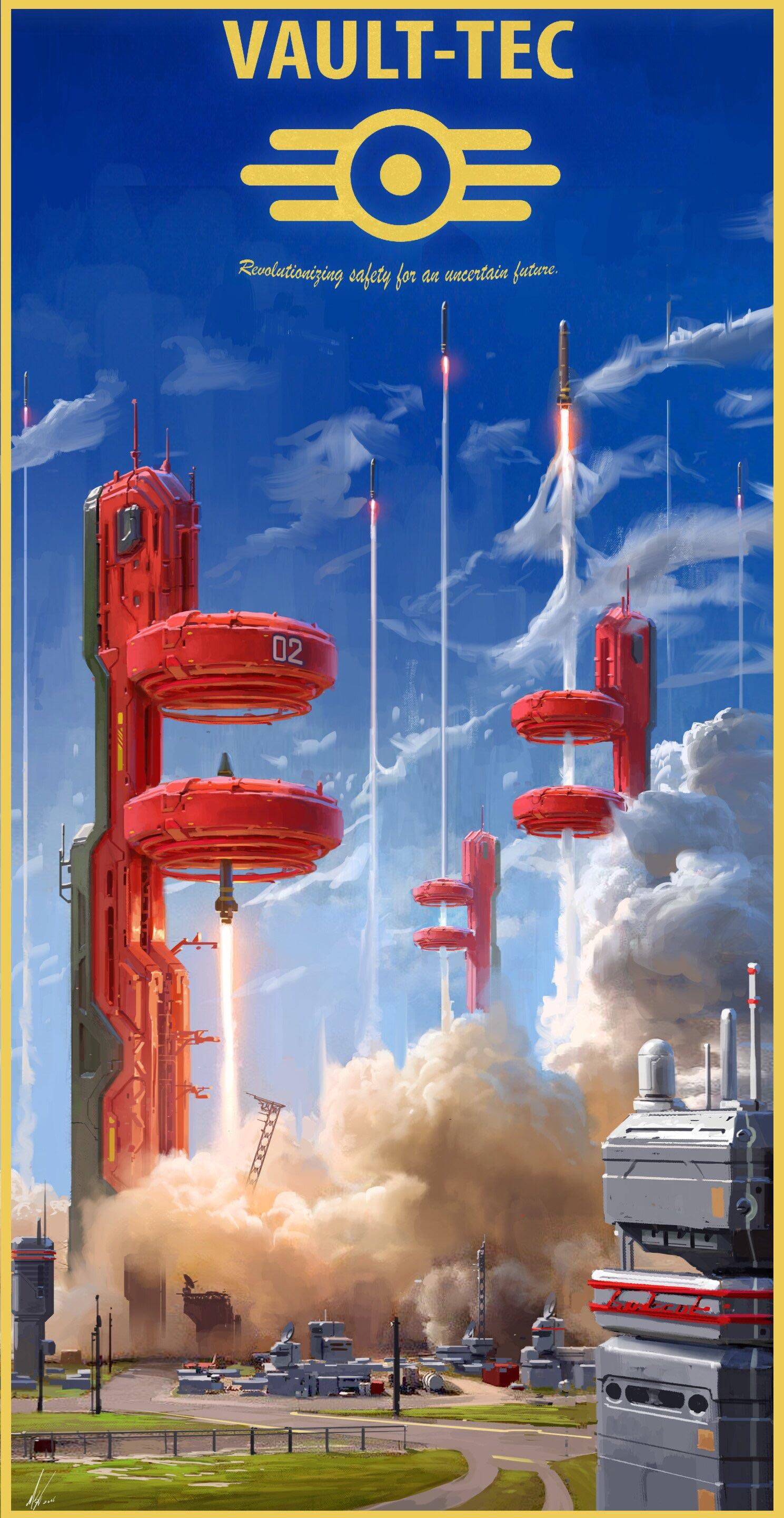 Vault-Tec by Michal Kus (x-post from r/imaginarytechnology) | Scrolller