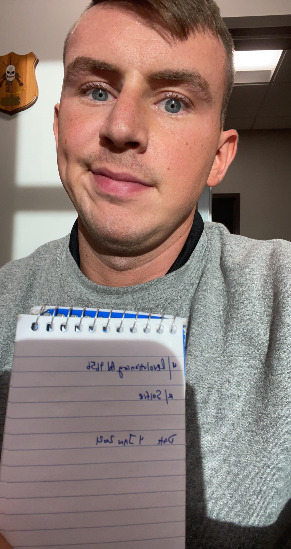 Verification selfie | Scrolller