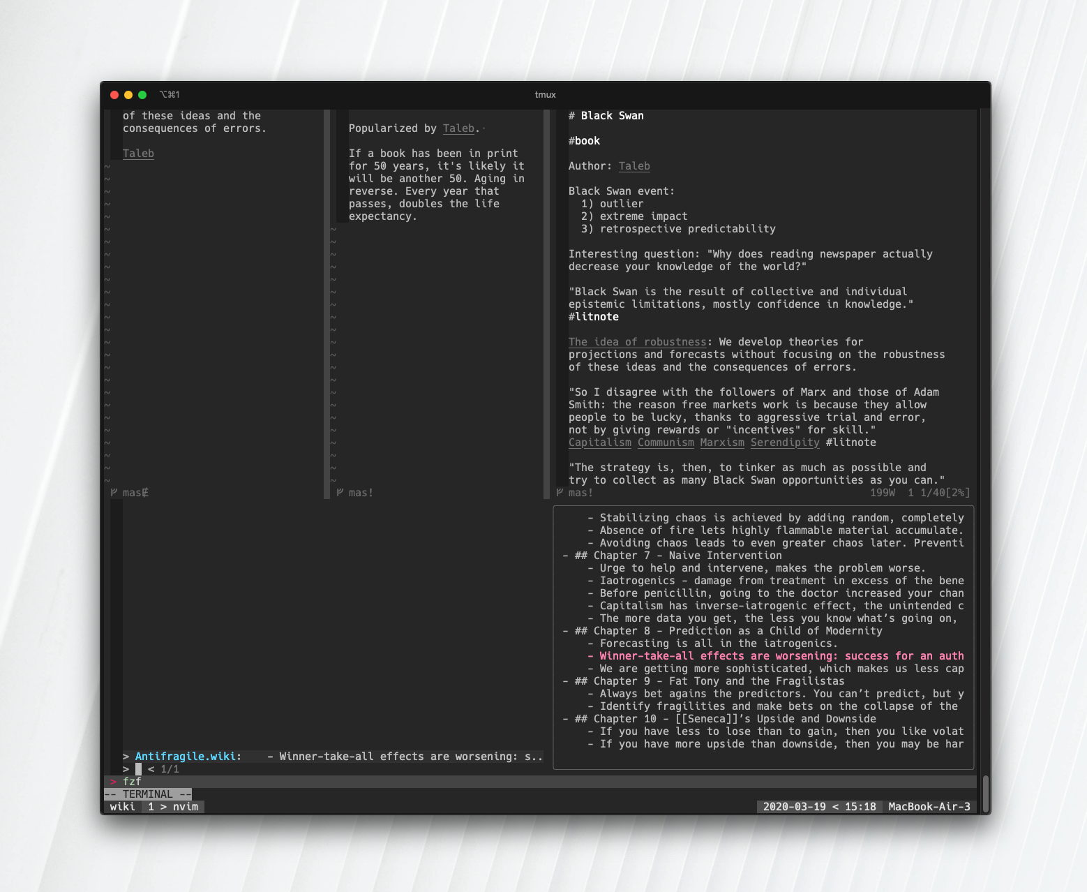 Vim as a wiki | Scrolller