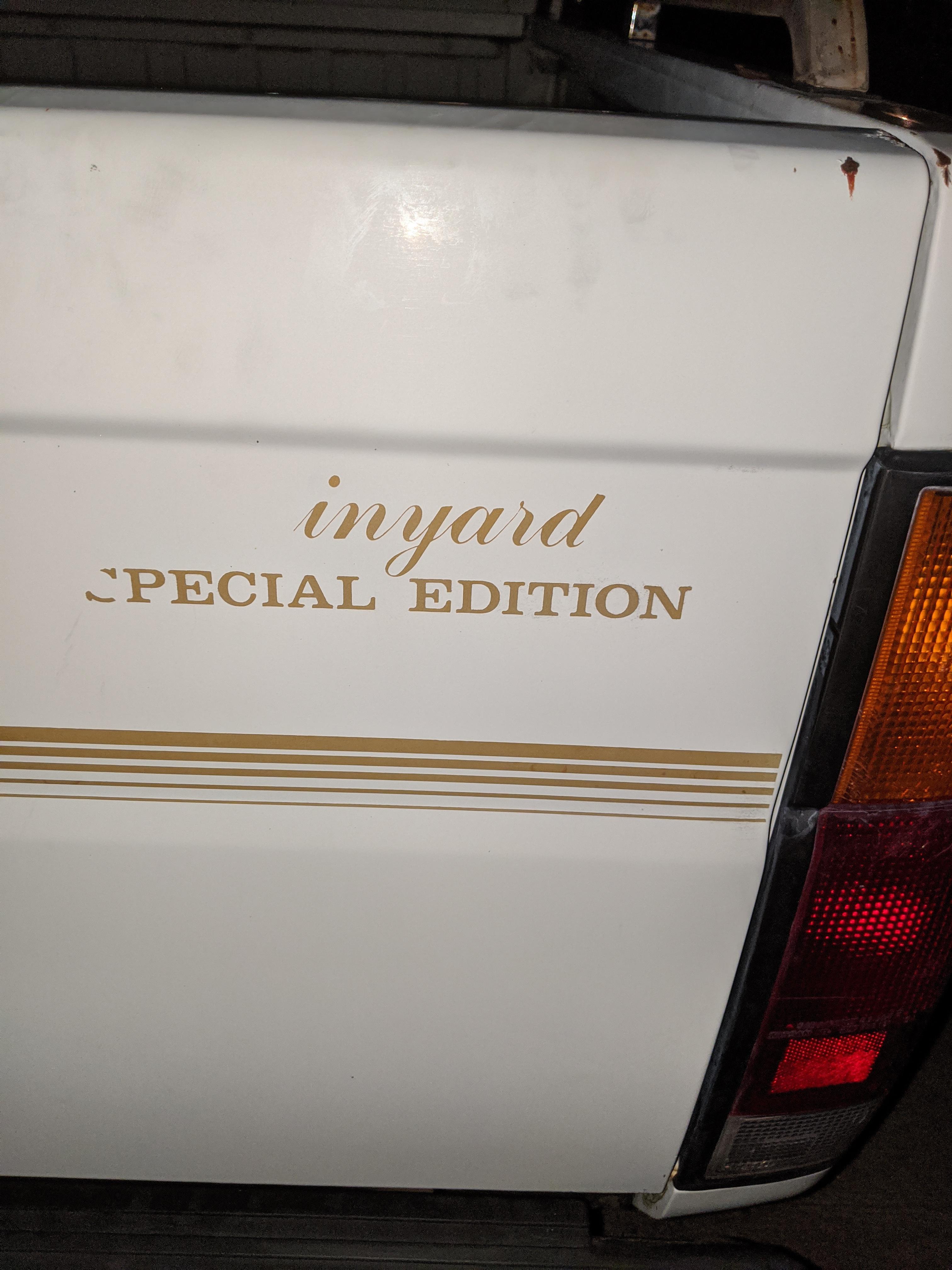 Vineyard special edition on tail gate | Scrolller
