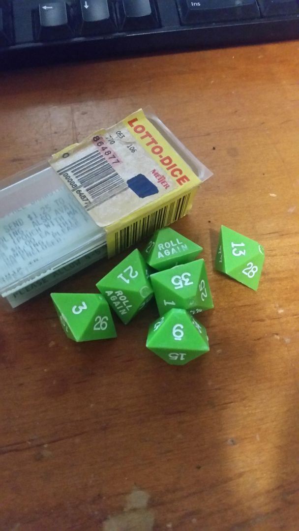 Vintage lottery dice | Scrolller