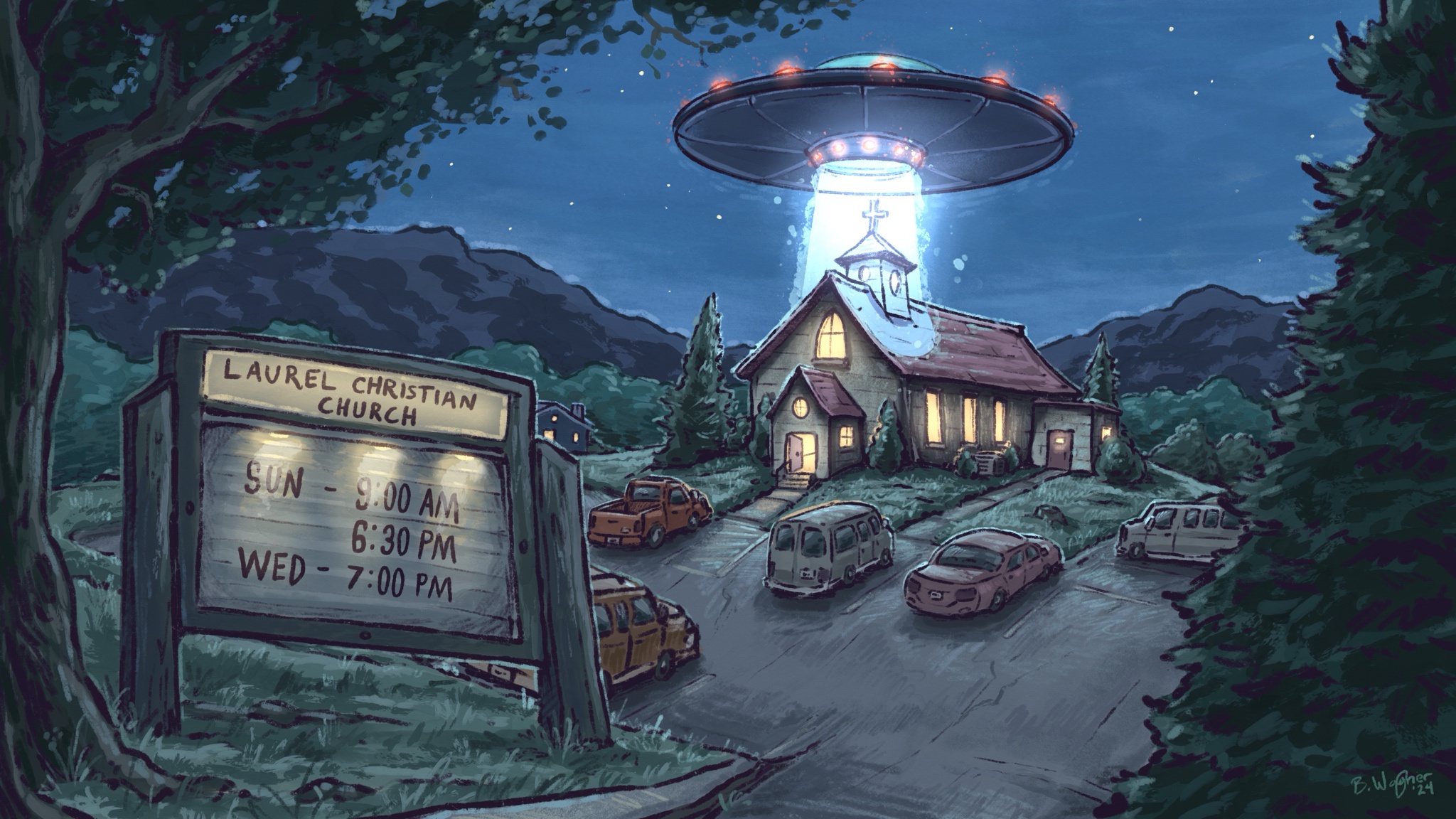 Visitors Welcome?, Brett Wagner, digital, 2024 | Scrolller