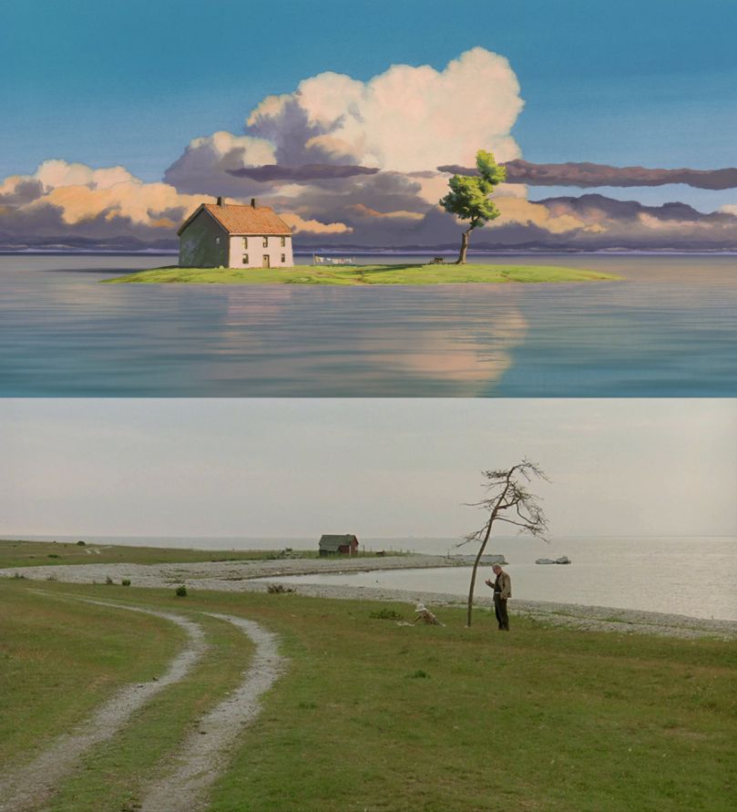 Visual Similarities | Spirited Away + The Sacrifice (1986) | Scrolller