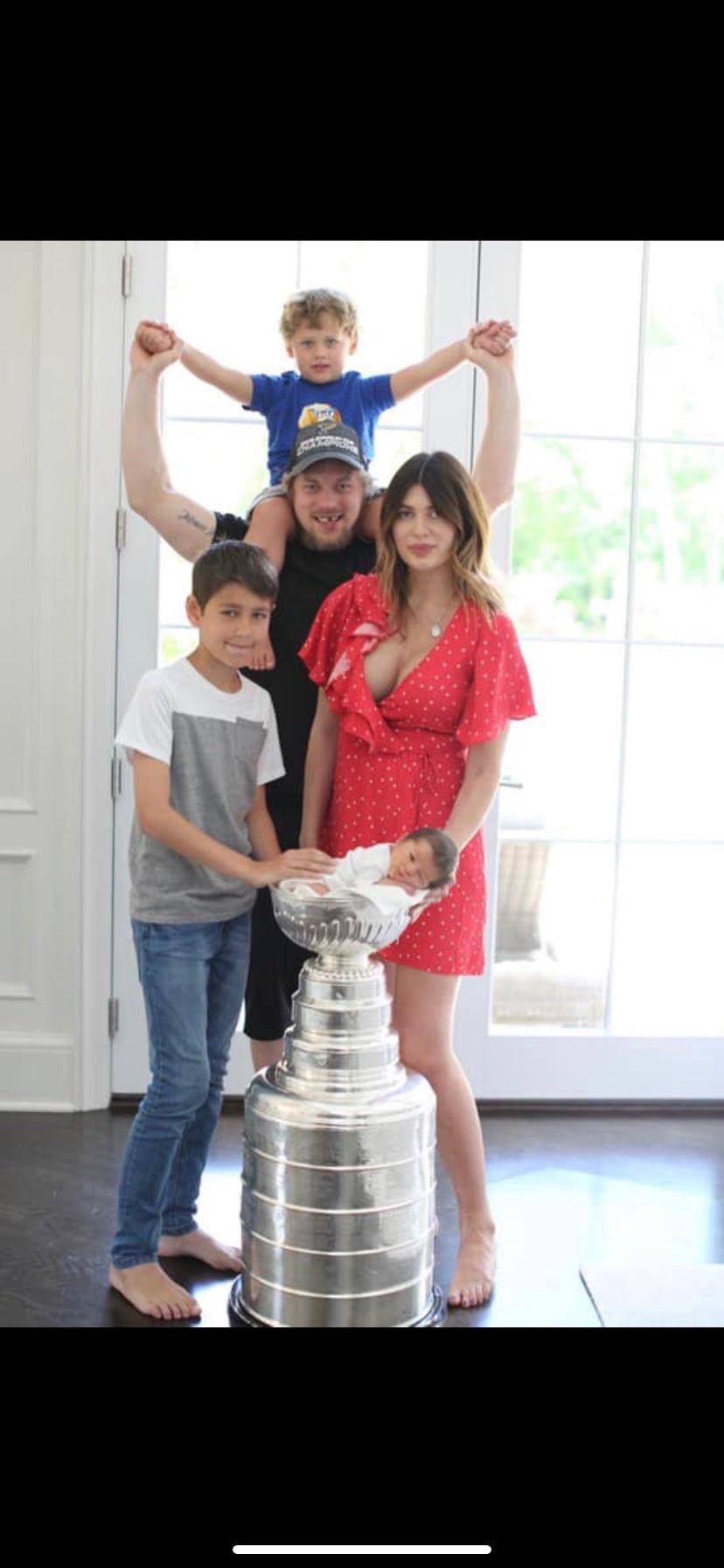 Vlad Tarasenko with family and Stanley Cup | Scrolller