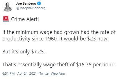 Wage theft from American workers is DOUBLE the current minimum wage | Scrolller