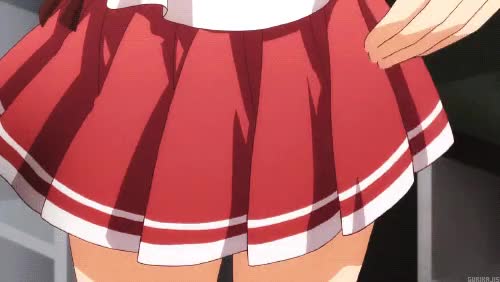 Waifu getting her skirt flipped up | Scrolller