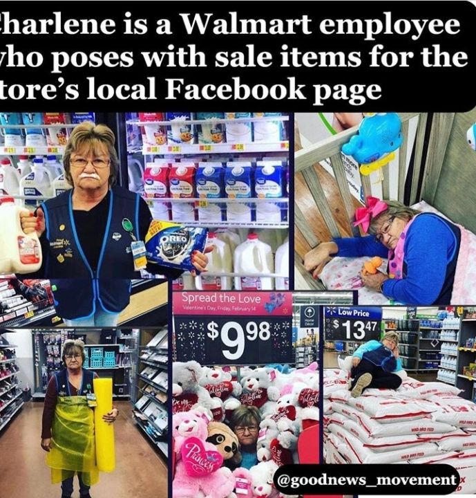 Walmart employee spreading cheer | Scrolller
