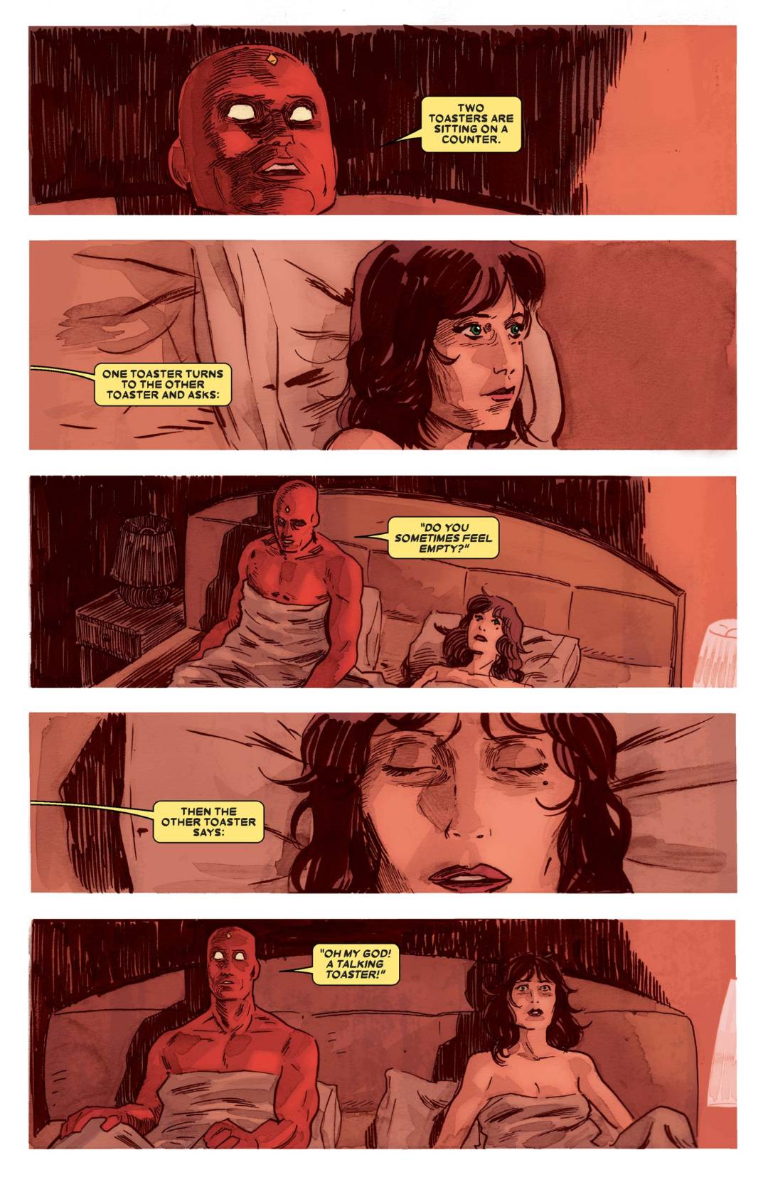 Wanda and Vision have the best pillow talk (Vision #7) | Scrolller