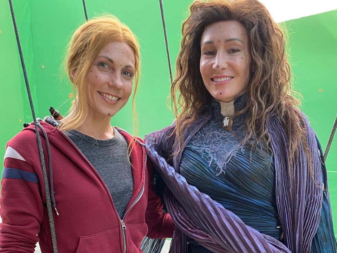 WandaVision BTS - CC Ice (Wanda) and Whitney Coleman (Agatha) | Scrolller