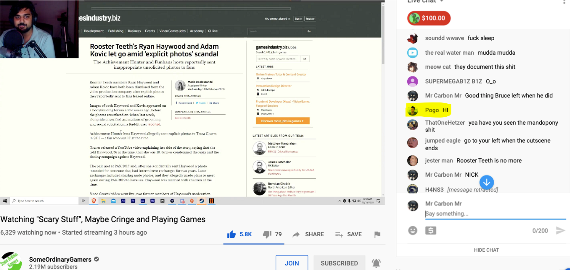 Was watching a Mutahar stream, and I noticed this comment in chat | Scrolller