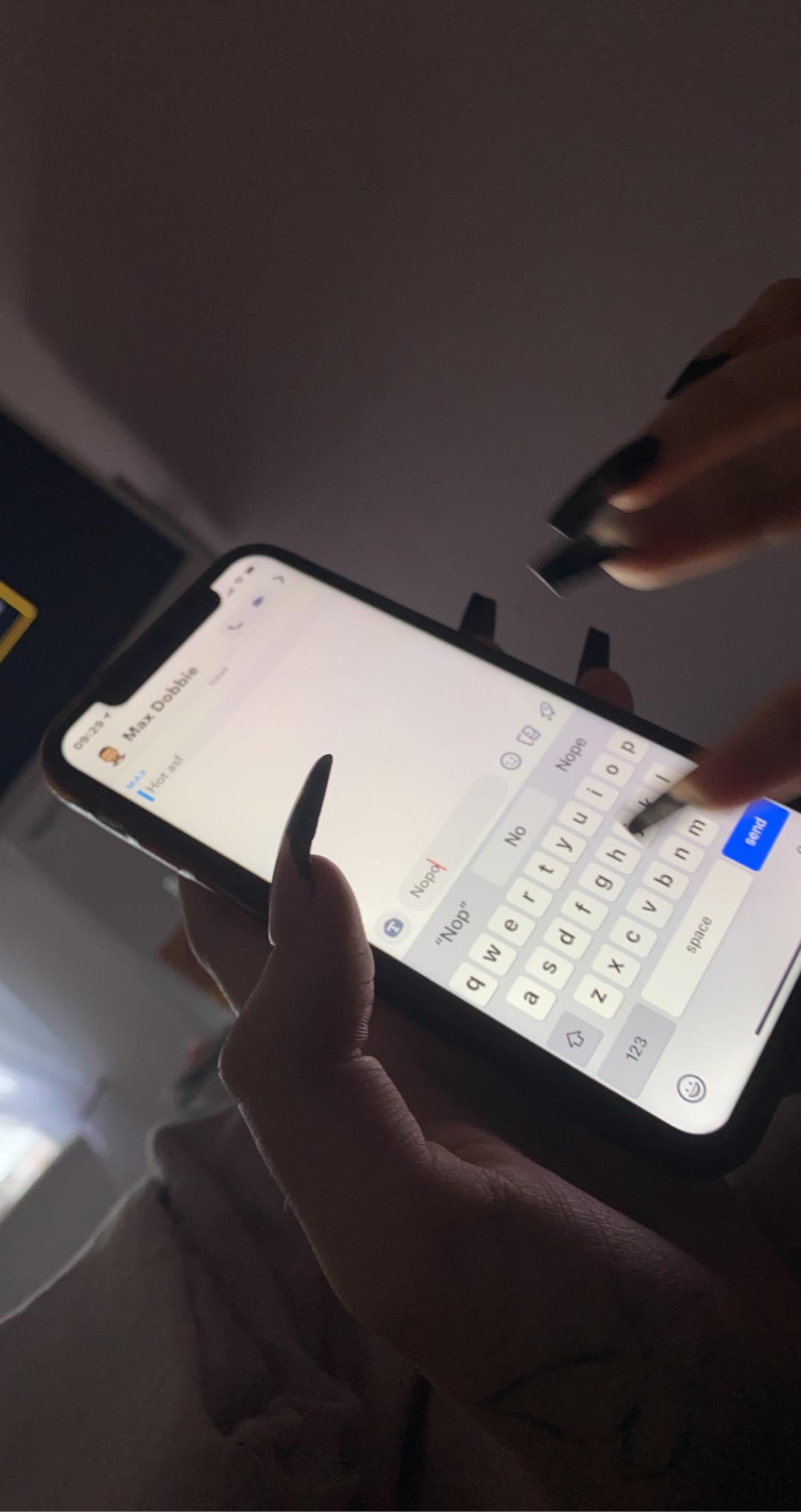 Watching closely as she messages other guys 🥺 | Scrolller