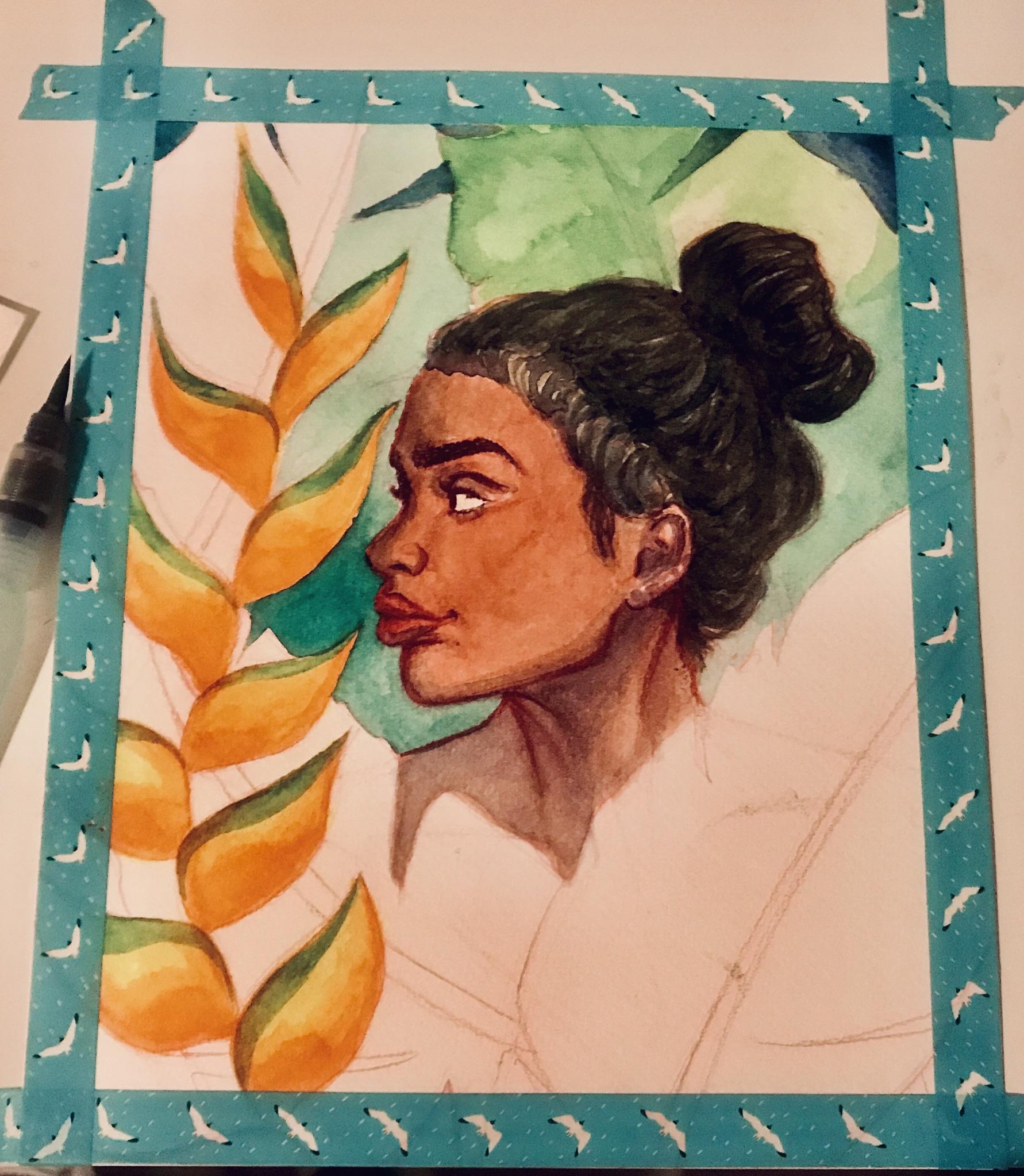 Watercolour WIP | Scrolller