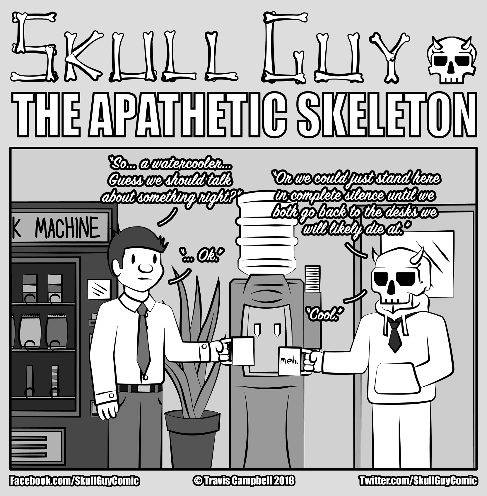Watercooler Chat - Skull Guy, The Apathetic Skeleton [NZ] | Scrolller