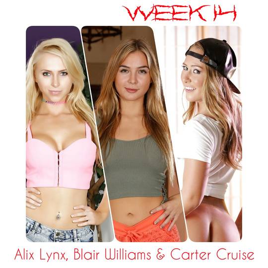 WEEK 14 Girls Are Alix Lynx, Blair Williams & Carter Cruise | Scrolller