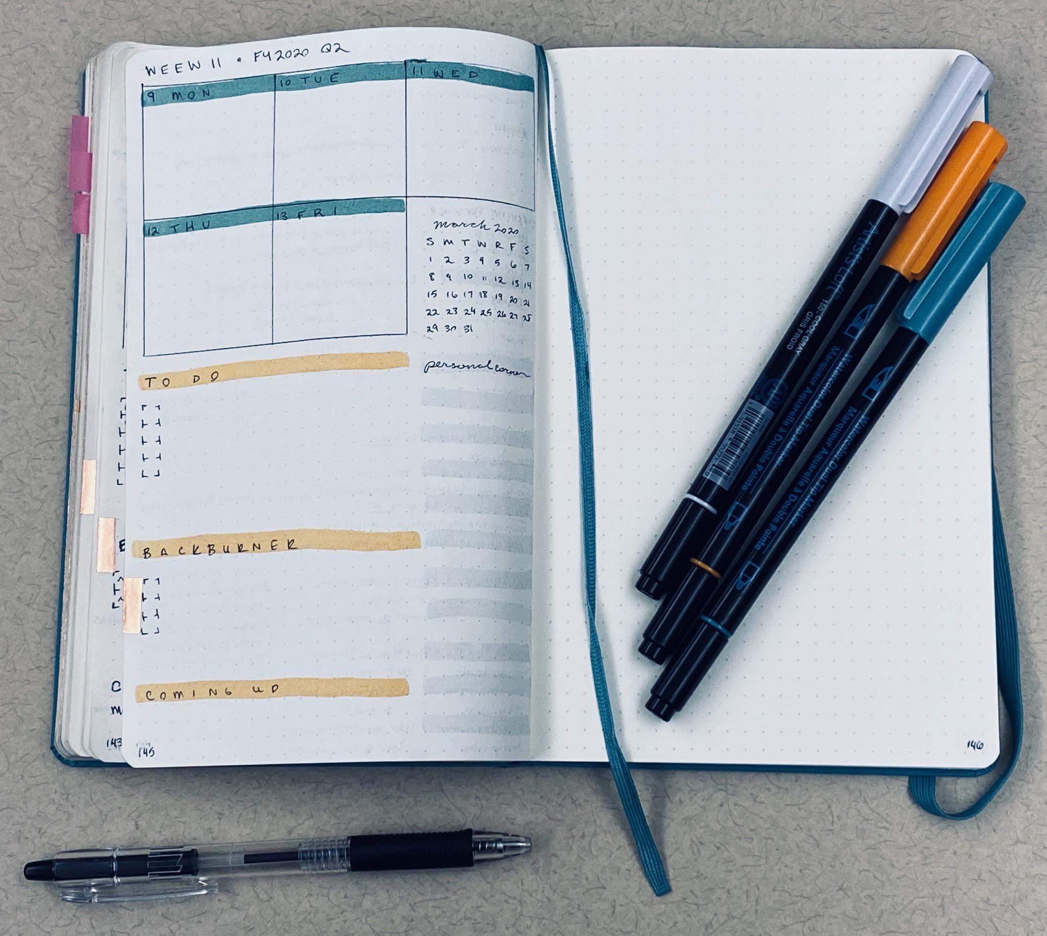 Weekly setup for my work bujo | Scrolller