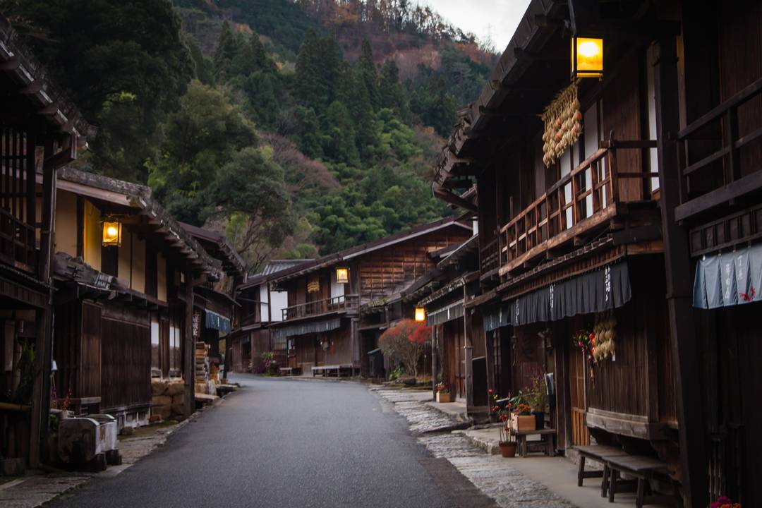 Well preserved Edo period houses at post town Tsumago in Kiso Valley, Japan | Scrolller